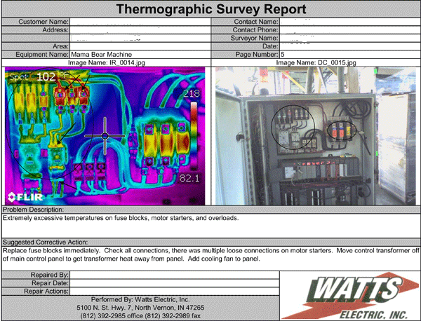 Thermal Imaging Inspections - Watts Electric